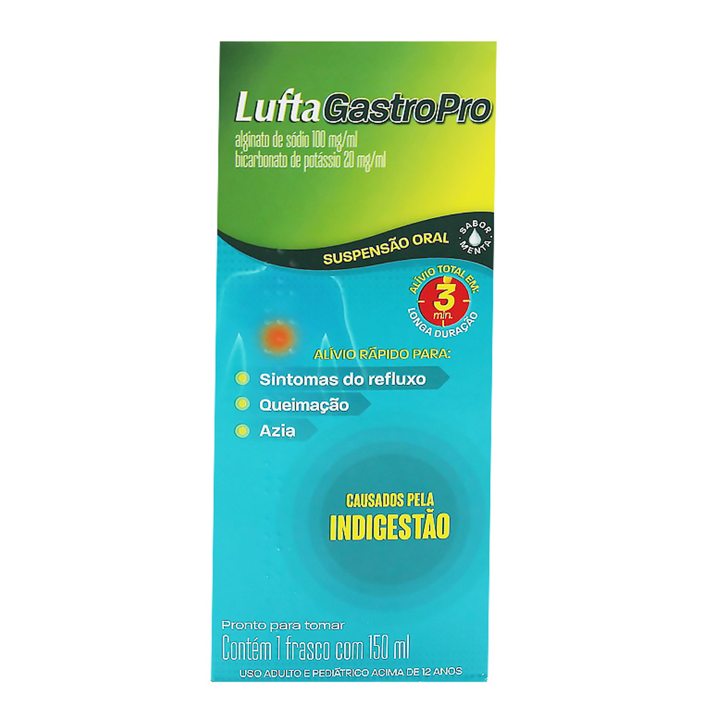 LuftaGastroPro 100mg/mL + 20mg/mL, caixa com 1 frasco com 150mL de ...