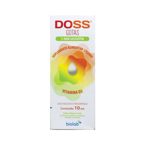 DOSS 1.000UI GTS 10ML BIOLAB - Doss 1.000Ui Com Gotas 10Ml Biolab ...