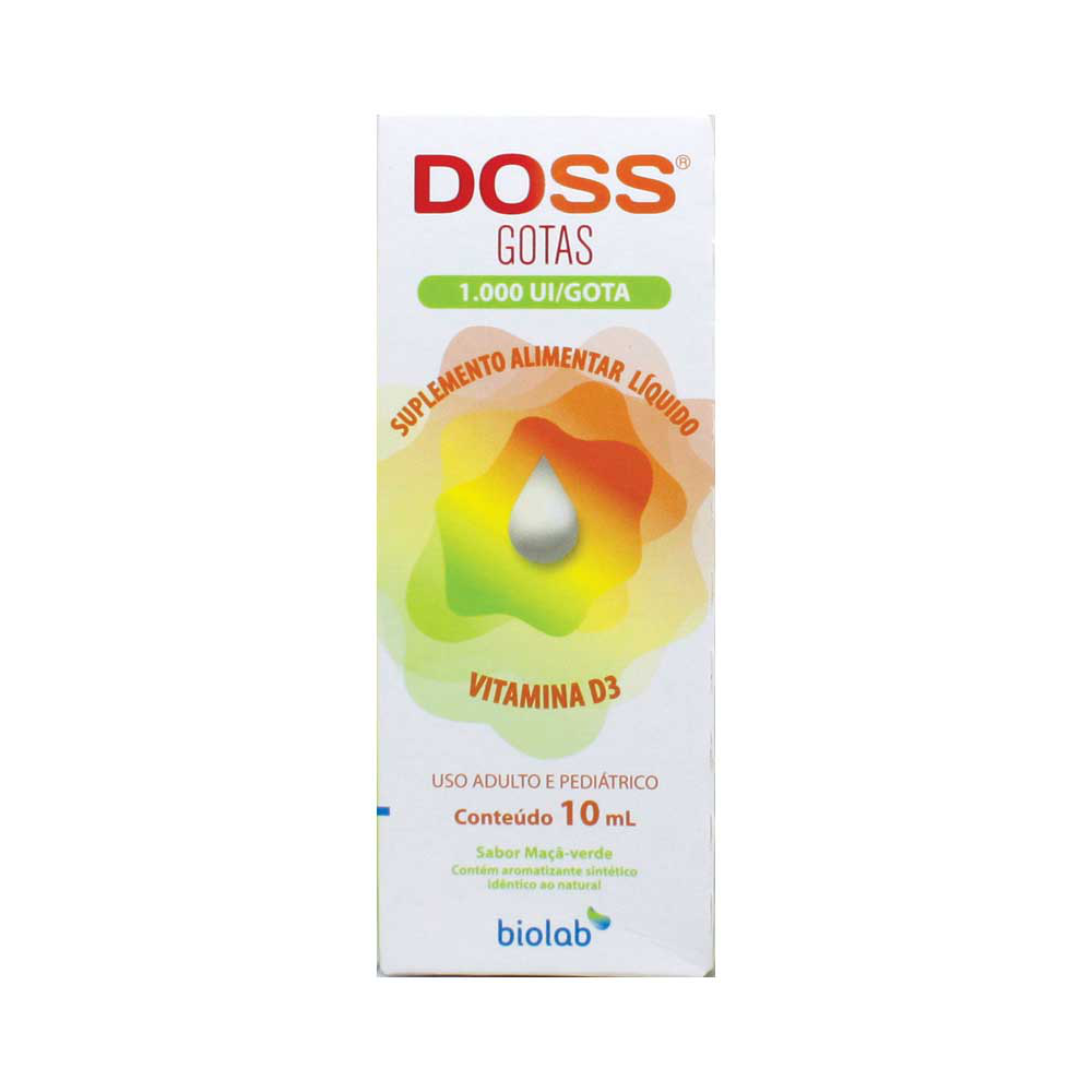 DOSS 1.000UI GTS 10ML BIOLAB - Doss 1.000Ui Com Gotas 10Ml Biolab ...