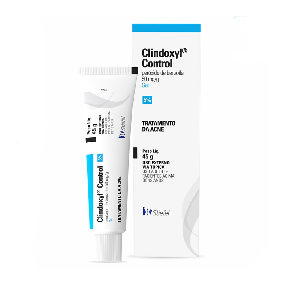 Clindoxyl Control 50mg/g, caixa com 1 bisnaga com 45g de gel de uso ...