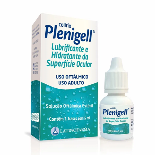 Lubrificante Ocular Plenigell 5mL P7896180302095 - Plenigell ...