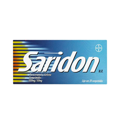 SARIDON C/20 CPR BAYER - Saridon Com 20 Comprimidos Bayer - BAYER OTC