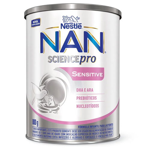 Fórmula Infantil NAN Sensitive lata, 800g P7613036671927 - Fórmula ...