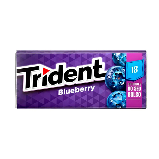 TRIDENT BLUEBERRY C/18 UNID - Trident Blueberry Com 18 Unidades - 2-ADAMS