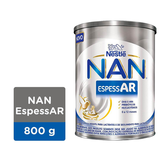 Fórmula Infantil Nan AR lata, 800g P7891000079393 - Fórmula Infantil ...