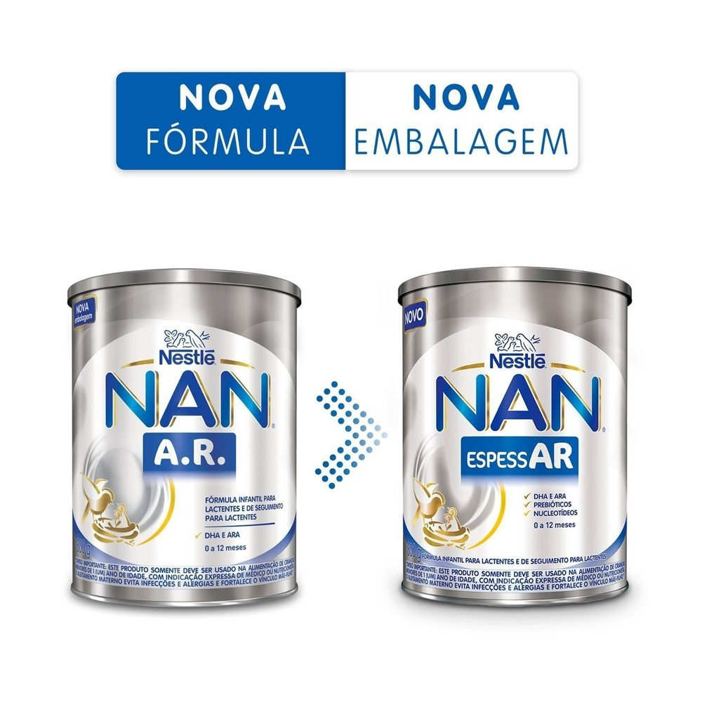 Fórmula Infantil Nan AR lata, 800g P7891000079393 - Fórmula Infantil ...