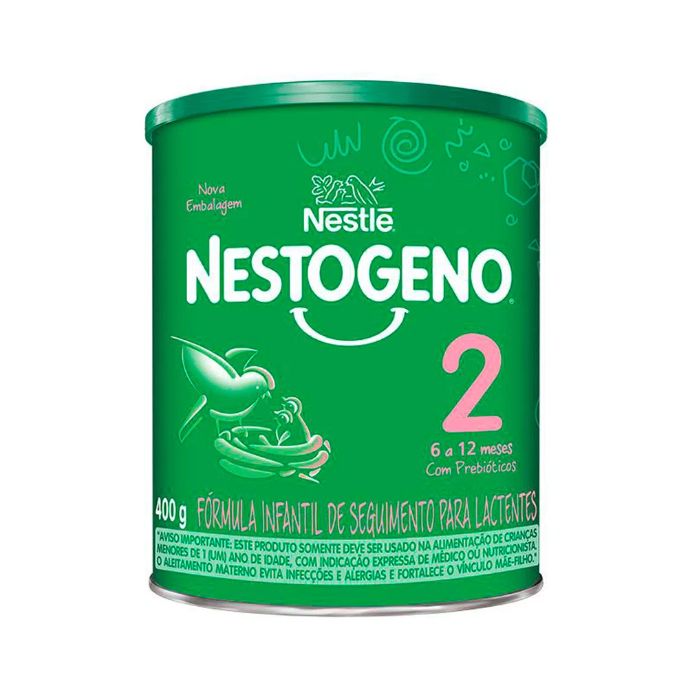 Fórmula Infantil Nestlé Nestogeno 2 Lata, 400g P7891000056615 - Nestogeno 2 Infantil Com 400G ...