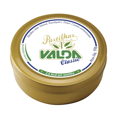 VALDA PASTILHA CLASSIC LATA 50G - Valda Pastilha Classic Lata 50G ...