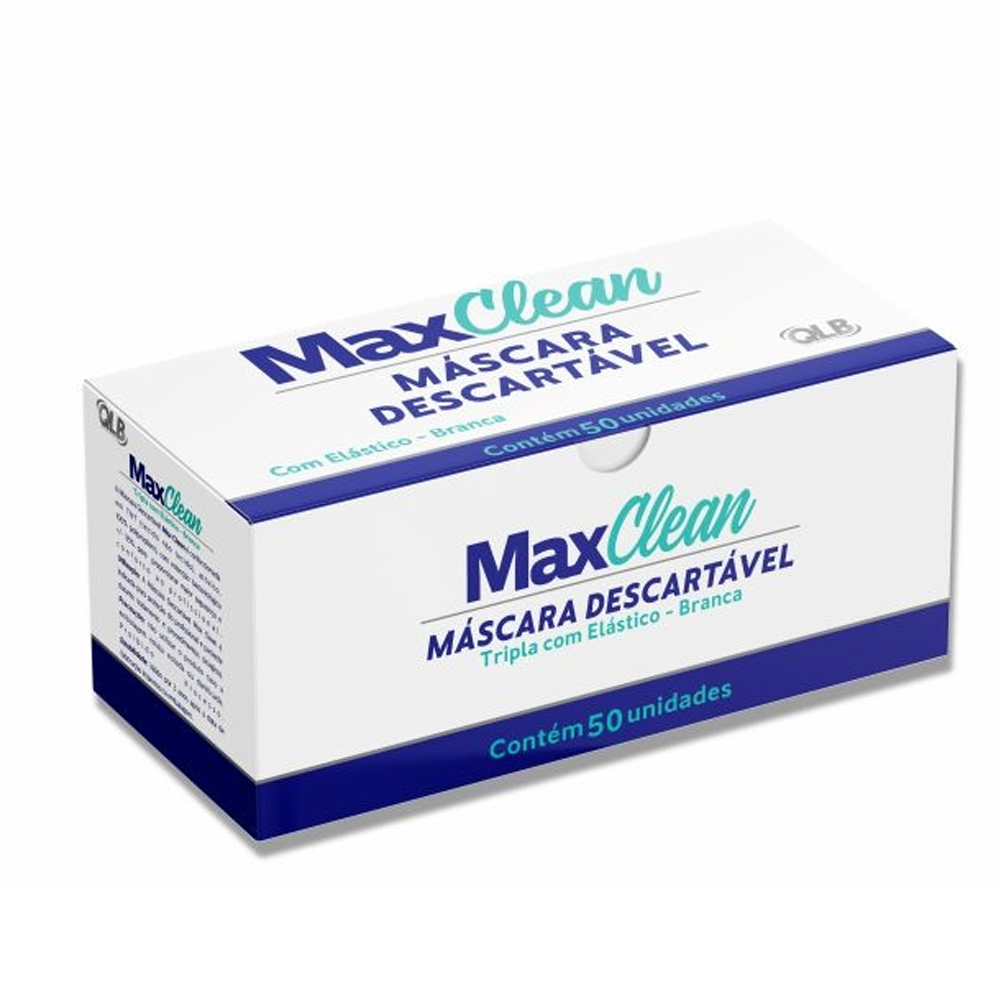 MASCARA DESC MAXCLEAN C/50 UNID - Máscara Descartável Maxclean Com 50 ...