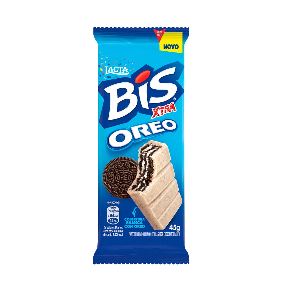 BIS XTRA LACTA OREO 45G - Bis Xtra Lacta Oreo 45G - ADAMS