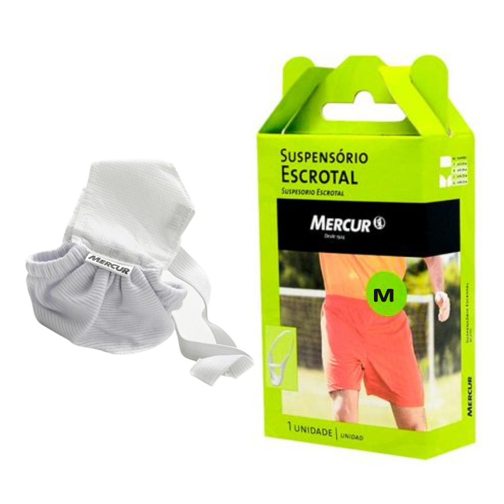 SUSPENSORIO ESCROTAL MERCUR BRANCO TAM M - Suspensório Escrotal Branco ...