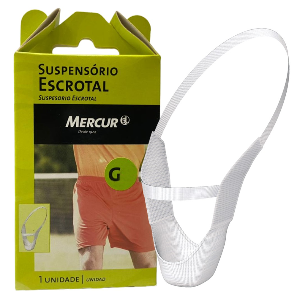 SUSPENSORIO ESCROTAL MERCUR BRANCO TAM G - Suspensório Escrotal Branco ...