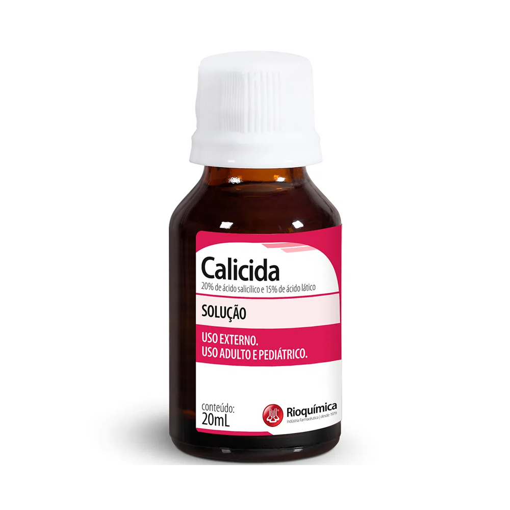 Calicida Frasco com 20mL de solução de uso dermatológico P7897780200842 ...