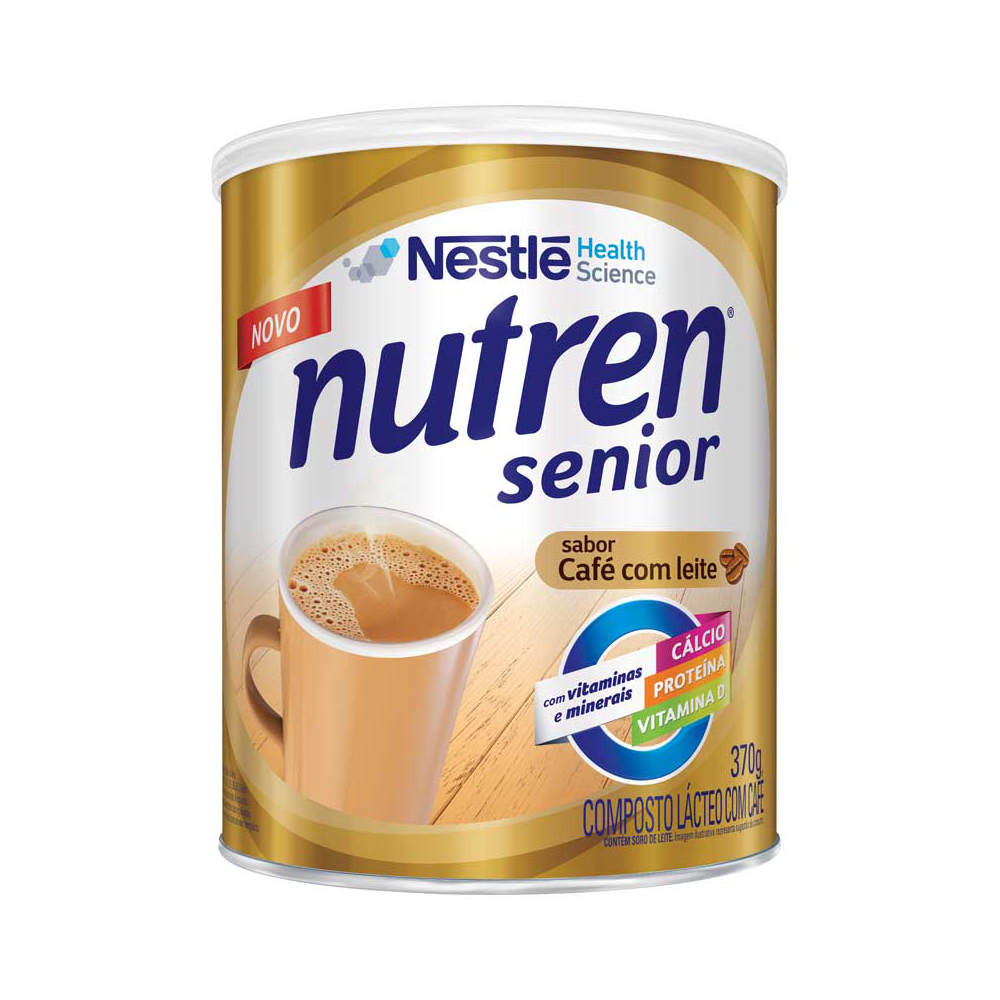 Composto Lácteo Nutren Senior lata, café com leite, 370g P7891000120606 ...