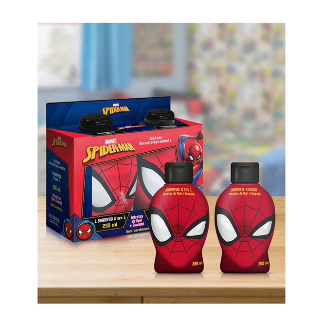 KIT BIOTROPIC SPIDER MAN SH+COND 2EM1 250ML+SAB LIQ - Kit Biotropic ...