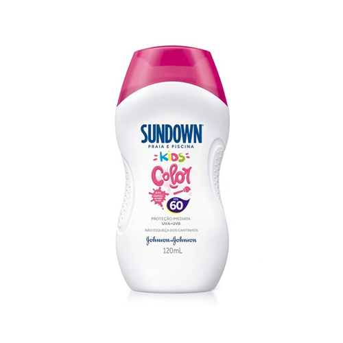 Protetor Solar Sundown Kids Color FPS 60, tutti frutti, 120mL ...