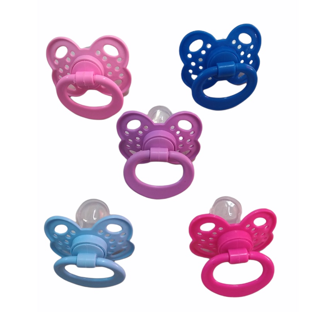 CHUP PEPETA BORBOLETA AZUL/ROSA ORTO C/1 UNID - Chupeta Borboleta ...