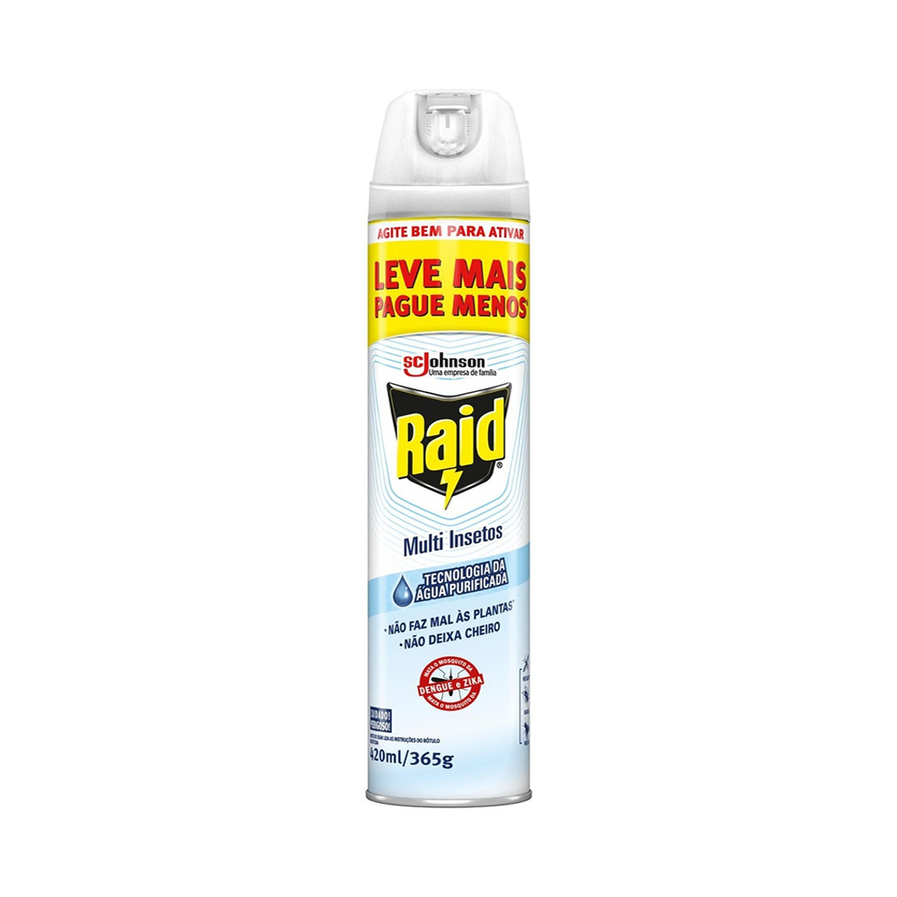 RAID SPRAY AQUA PROTECTION 420ML LV MAIS PG MENOS - Raid Spray Aqua ...