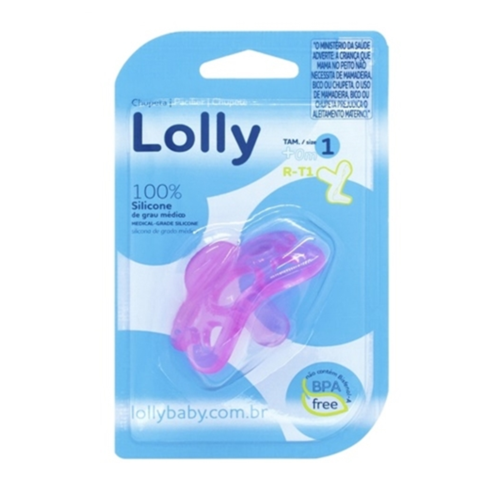 Chupeta Lolly Baby 0 a 6 meses, sortido, girl P7896699031547 - Chupeta ...