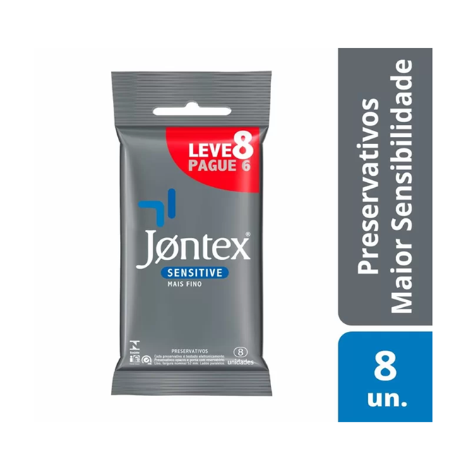 Preservativo Jontex sensitive, leve 8 e pague 6 P7891035990403 ...