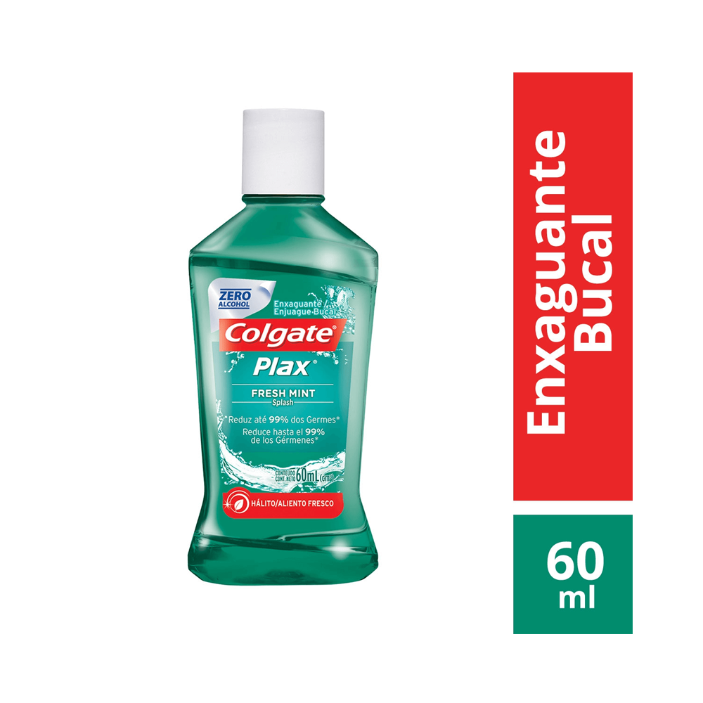 Enxaguante Bucal Colgate Plax Fresh Mint 60mL P7891024130728 ...