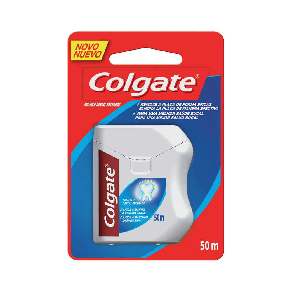 Fio Dental Colgate Tradicional sem sabor, 50m P7891024183007 - Fio ...