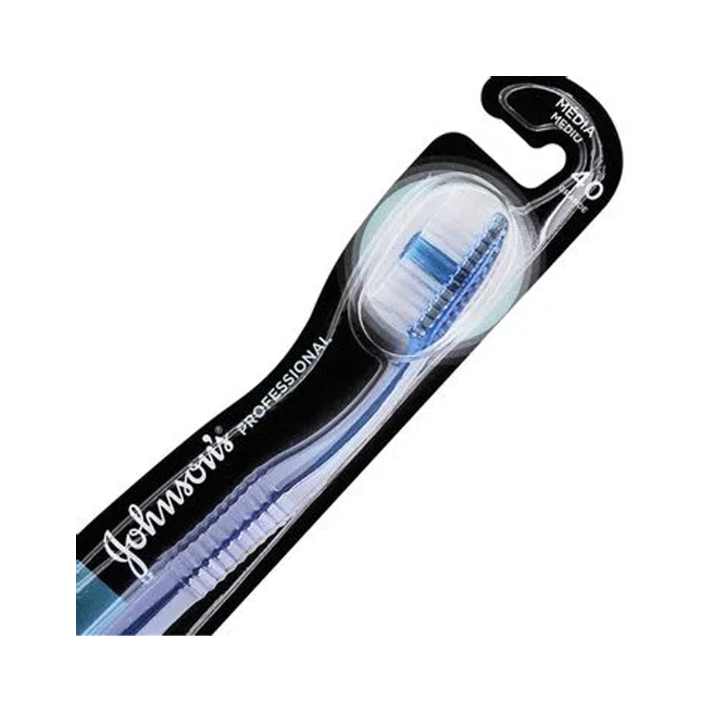 Escova Dental Johnson's Professional Cabeça Grande, Cerdas Médias ...