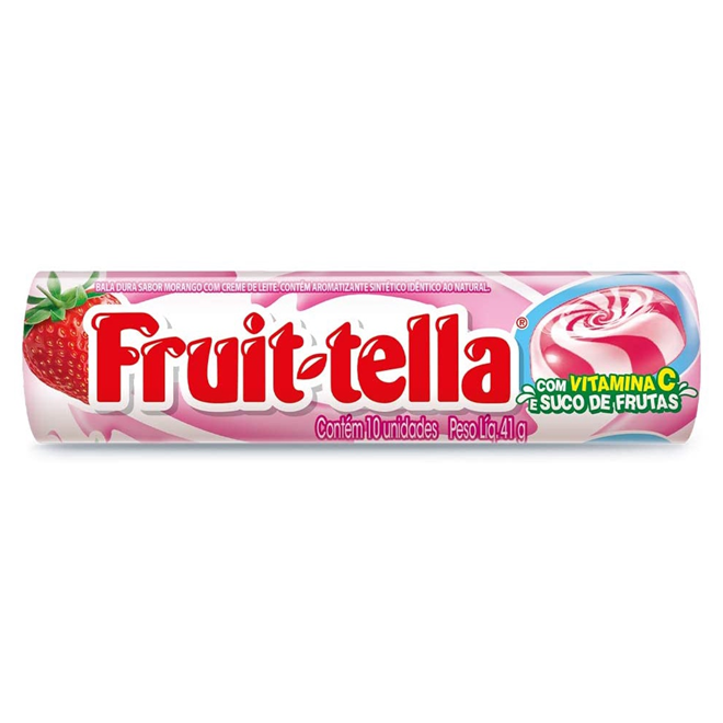 BALA FRUITELLA SWIRL MORANGO 41G - Bala Fruitella Swirl Morango 41G - GRANADO ALIMENTOS