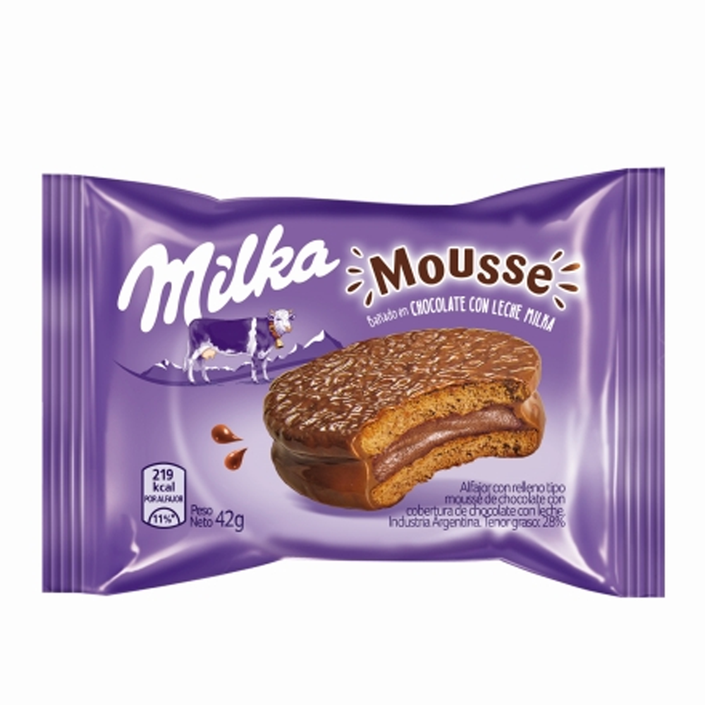 ALFAJOR MILKA MOUSSE AO LEITE 42G - Alfajor Milka Mousse Ao Leite 42G ...