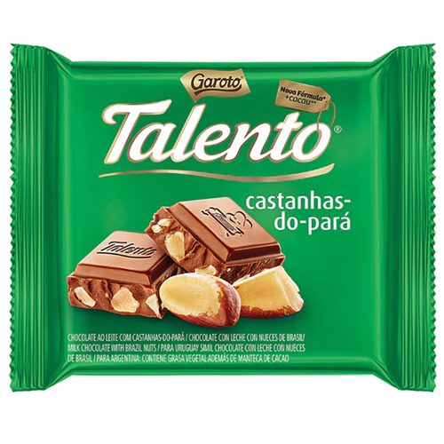 TALENTO LEITE CAST PARA 85g - Talento Chocolate ao Leite Castanhas-Do ...
