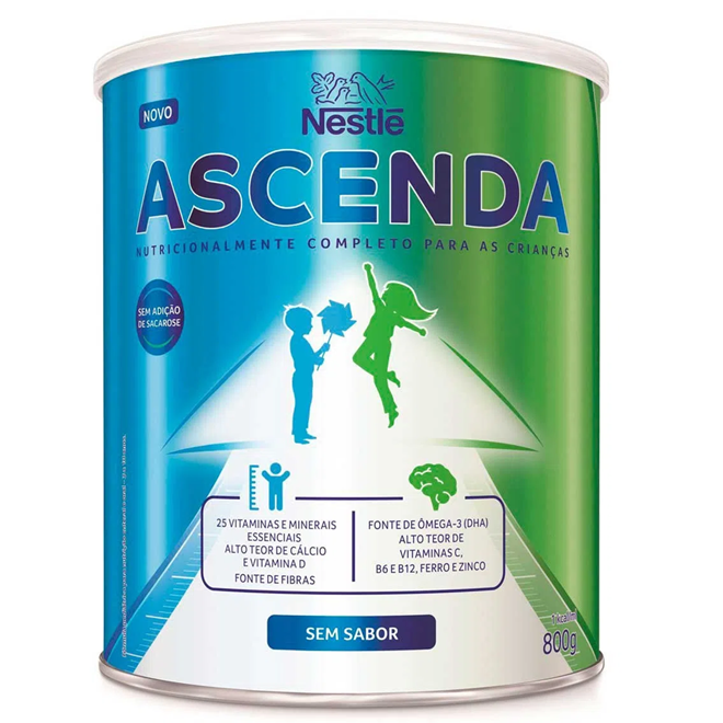 ASCENDA COMPLETE SEM SABOR 800G - Ascena Complete Infantil Sem Sabor ...