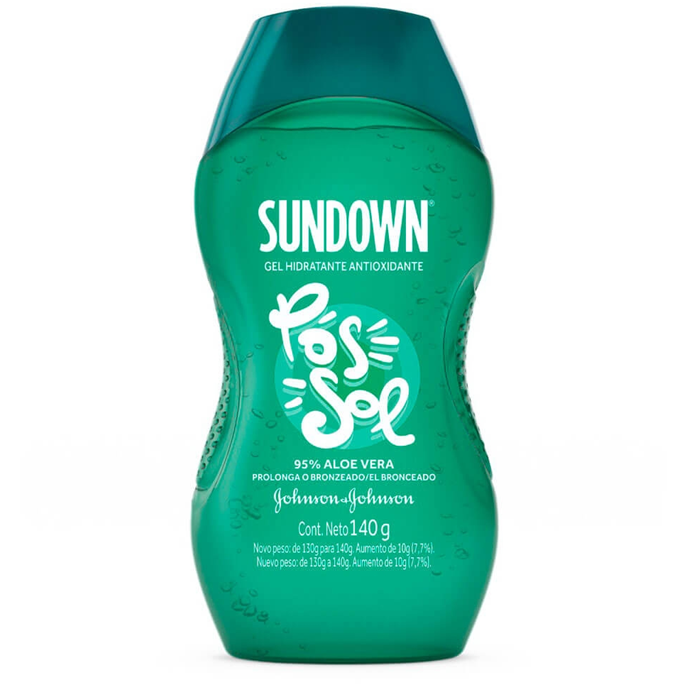 POS SOL SUNDOWN GEL 95% ALOE VERA 140G - Pós Sol Sundown Gel 95% Aloe ...