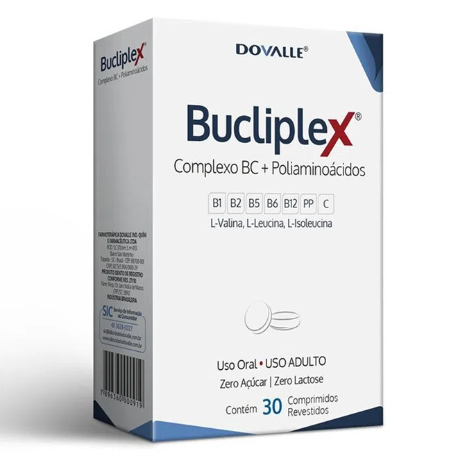 Bucliplex Com 30 Comprimidos Dovalle - Bucliplex Com 30 Comprimidos ...