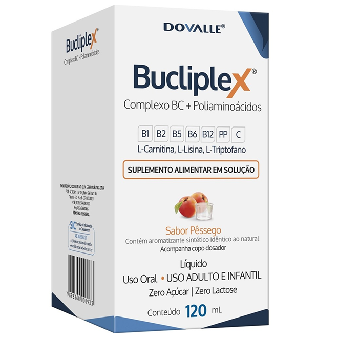 Bucliplex Solução Oral Com 120Ml Dovalle - Bucliplex Solução Oral Com ...