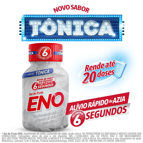 Sal De Fruta eno Tônica Com 100G GSK - Sal De Fruta Eno Tônica Com 100G ...