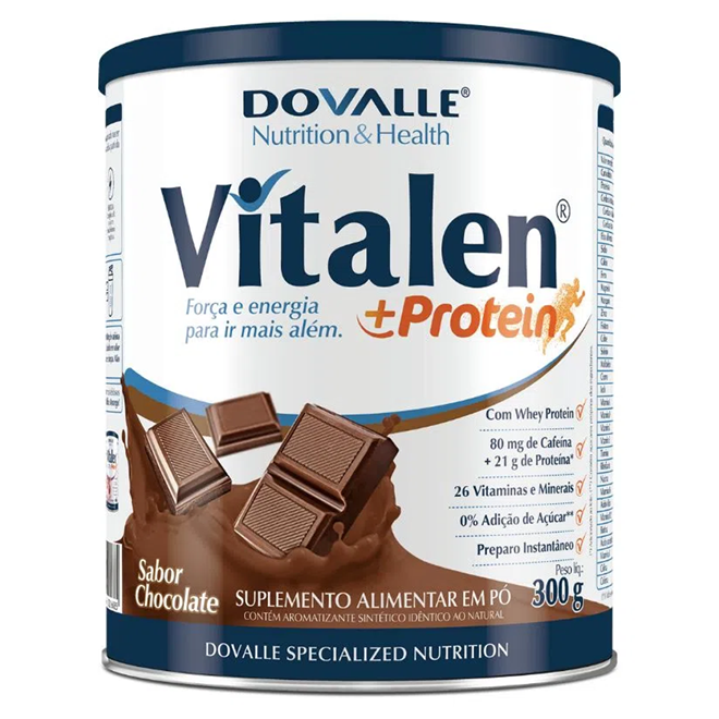 Vitalen Imune Protein Chocolate Dovalle Com 300G - Vitalen +Protein ...