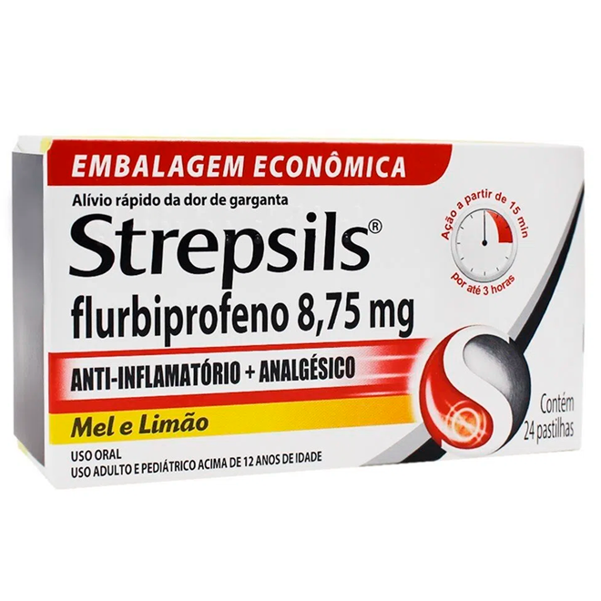 STREPSILS MEL E LIMAO C/24 PAST RECKITT - Strepsils Mel E Limão Com 24 ...
