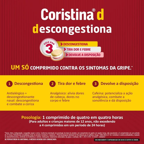 CORISTINA D PRO C/4 CPR HYPERAMARCAS - Coristina D Pro Com 4 ...