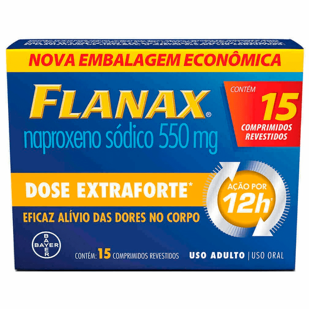 FLANAX 550MG C/15 CPR BAYER - Flanax 550Mg Com 15 Comprimidos Bayer ...