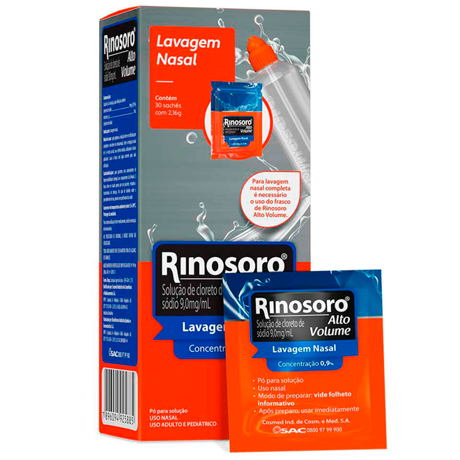 RINOSORO ALTO VOLUME C/30 SACHES HYPERA - Rinosoro Alto Volume Com 30 ...