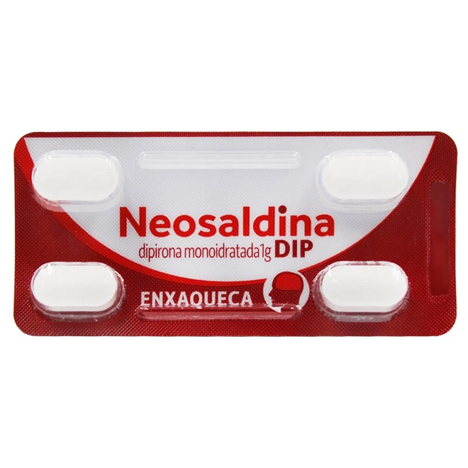 Neosaldina Dip 1G Com 4 Comprimidos Hypera - Neosaldina Dip 1G Com 4 ...