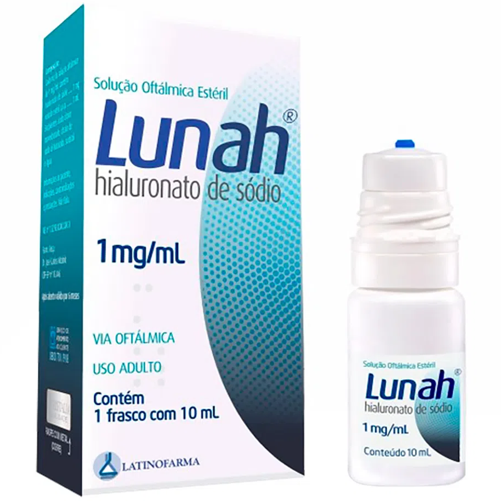 Lunah 1Mg Solução Oftálmica Com 10Ml Cristália - Lunah 1Mg Solução ...
