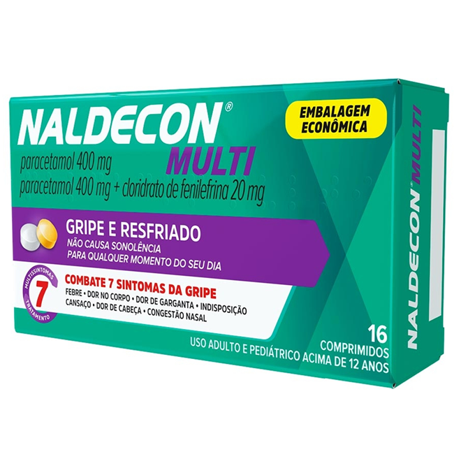 Naldecon Multi Com 16 Comprimidos Reckitt - Naldecon Multi Com 16 ...