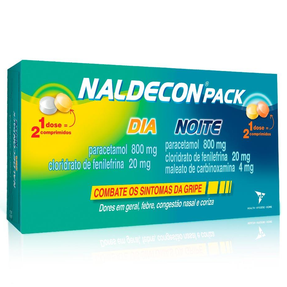 Naldecon Pack Dia E Noite Com 24 Comprimidos Reckitt - Naldecon Pack ...