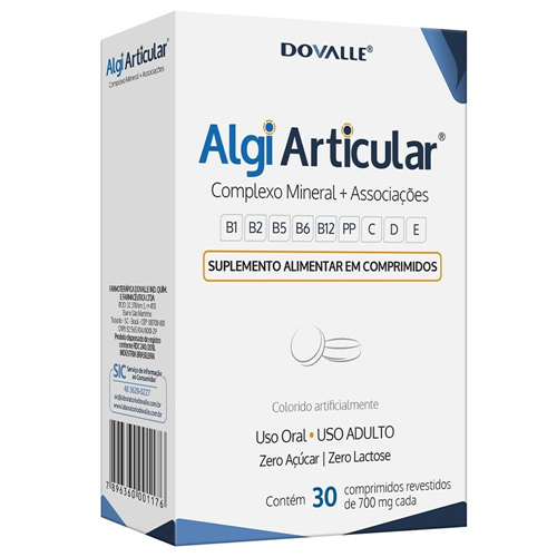Algi Articular Com 30 Comprimidos Dovalle - Algi Articular Com 30 ...