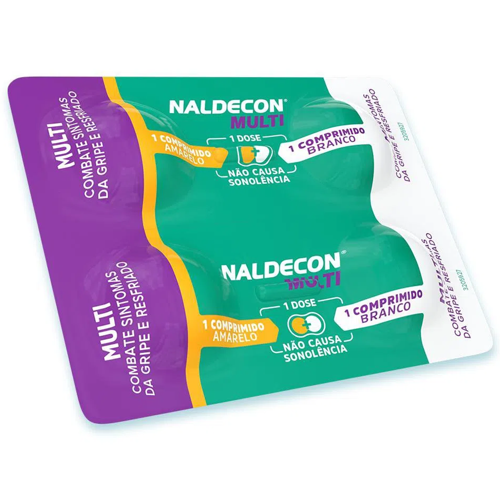 Naldecon Multi Com 4 Comprimidos Reckitt - Naldecon Multi Com 4 ...