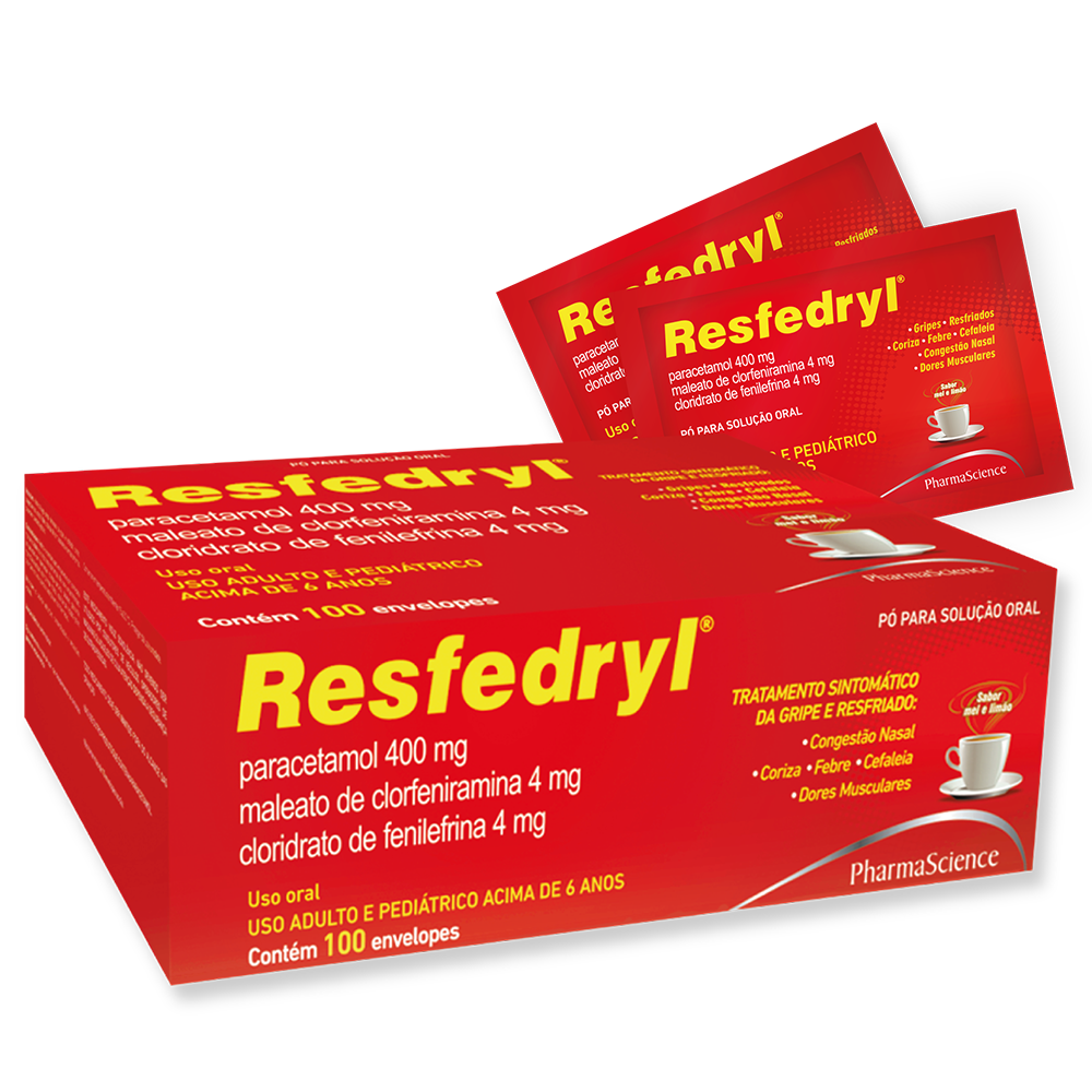 RESFEDRYL C/1 SACHE 5G PHARMASCIENCE - Resfedryl 1 Sachê Com 5G Pharmascience - PHARMASCIENCE
