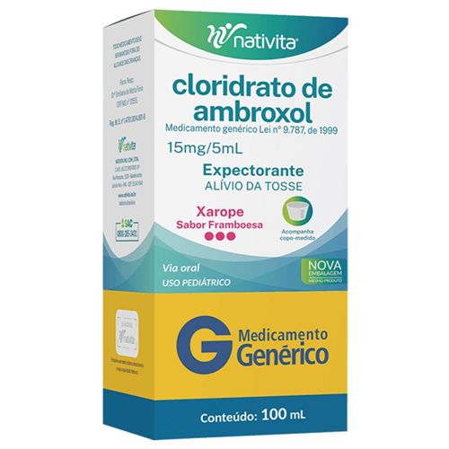 CLOR AMBROXOL 15MG XPE PED 100ML NATIVA - Cloridrato De Ambroxol 15Mg ...