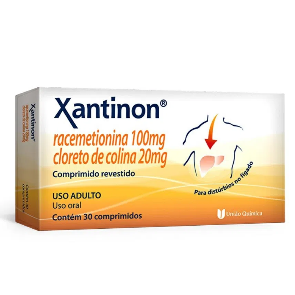 Xantinon 100Mg + 20Mg Com primidos União Química - Xantinon 100Mg ...