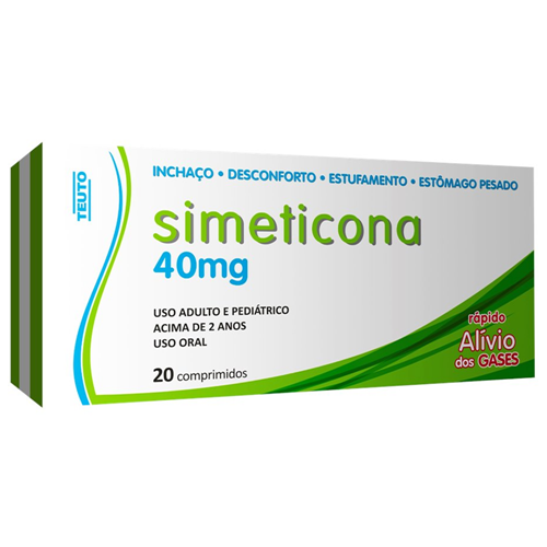 Simeticona 40Mg Com 20 Comprimidos Teuto - Simeticona 40Mg Com 20 ...